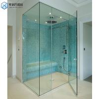 China Modern Style Tempered Glass Elegant Design Frameless Single Glass Shower Sliding Door for sale