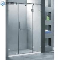 China Modern Style Tempered Glass Elegant Design Frameless Single Glass Shower Sliding Door for sale