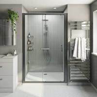 China Technique Laminated Customization Outlet Sliding Glass Door for Bathroom Shower Room for sale