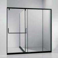China Fan Shape Two Sliding Doors Shower Cabin with Tempered Glass and Customized Request for sale