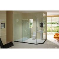 China Customization Bathroom Waterproof Shower Partition 6mm Glass Shower Screen Safety Glass for sale