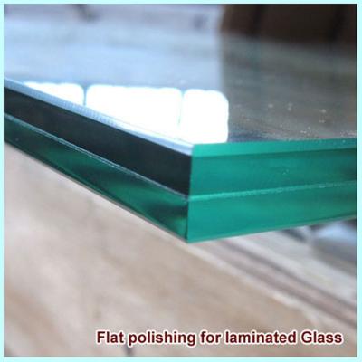 China Supply Tempered Laminated Glass with Flat Polished Edge Work Windows PVB Interlayer for sale