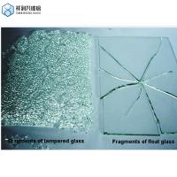 China 8mm 12mm Thick Tempered Safety Transparent Building Glass with Laminated Technique for sale