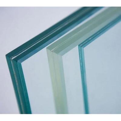 China Large Building Wall Laminated Glass with Flat Polished Edge and Common Layer Type for sale