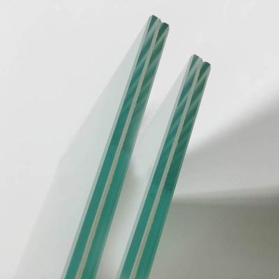 China Flat Tempered Laminated Glass Clear Toughened Glass for 6.38mm10.38mm 12.38mm PVB Sgp for sale