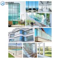 China Public Wind Barrier 1.8 Meter High Aluminium Glass Fence with GB15763.2-2005 Standard for sale