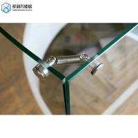 China 3mm-19mm Thickness Transparent Glass with Big Beveled Edge Tempered Glass Table Tops for sale