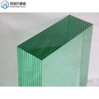 China Clear Ocean Blue Laminated Glass 6.3mm 6.38mm Tempered Glass for Outdoors for sale