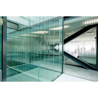 China 12mm Thick Laminated Tempered Glass Dining Table with Physically Tempered Technique for sale