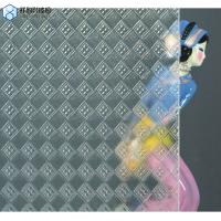 China 6mm Wired Clear Bronze Patterned Figured Plate Glass in Chinese Style for Home Decor for sale