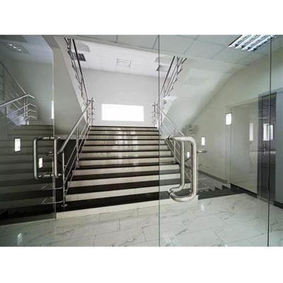 China Flatness Conforming Article 4-20mm Thick Tempered Glass Office Door for Office Building for sale