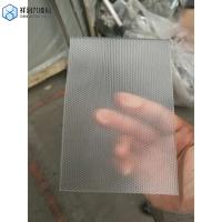 China Flat Polished Edge Building Textures Novel Design Decorative Wire Mesh Pear Pattern Glass for sale