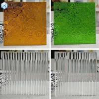 China Clear Bronze Karatachi Qingdao Shinerising Mistlite Flora Fluted Pattern Glass 7-14 Days for sale