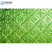 China Clear Bronze Karatachi Qingdao Shinerising Mistlite Flora Fluted Pattern Glass 7-14 Days for sale