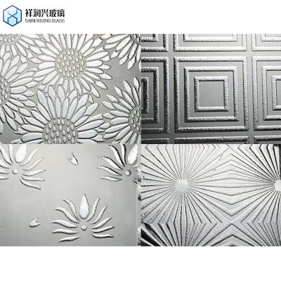 China Furniture 2023 Design Rose Crystal Night Pearl Patterned Glass 3mm 4mm 5mm with 5 for sale