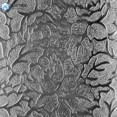 China Obscure Figure Glass Design Moru Nashiji Flora Mayflower Pattern Art Stained Glass for sale