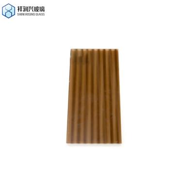 China Solid Rain/Diamond/Water 3mm 5mm 1830*2440 Brown Patterned Glass for Customization for sale