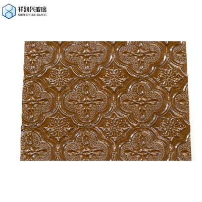 China 5mm Tinted Grey and Bronze Moru Glass Brown Embossed Glass 5 Years After-sales Service for sale