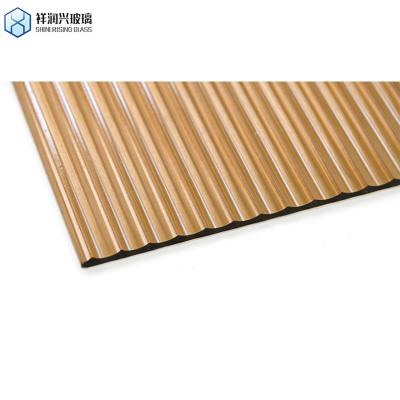 China Rain/Diamond/Water 3-10mm Pattern Glass Bronze Moru Figures Brown Patterned Glass for sale