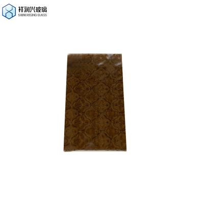 China 4mm 5mm 6mm Clear Brown Patterned Glass for Flat Surfaces from Qingdao Karatachi Flora for sale