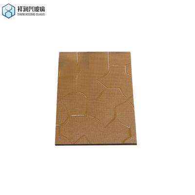 China Float Glass Rain Dots Pattern 4mm 6mm 8mm 12mm Customized Design Tempered Figure Glass for sale