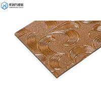 China 1.8mm-6mm Round Colored Mirrors Home Decoration Tinted Float Glass Brown Embossed Glass for sale