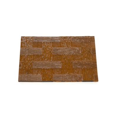China 5 3mm 4mm 5mm Pattern Glass Made in Brown Embossed Glass with Flat Polished Edge Work for sale