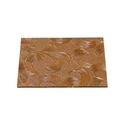 China Solid Structure 2mm-10mm Grey Glod Ultra Clear Moru Glass Panel for Partition Door Window Brown Embossed Glass Safety Glass for sale