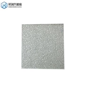 China Flat Polished Custom Ultra-Clear Tempered Art Patterned Glass for Water Ripple Partition for sale