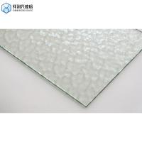 China Ultra Clear Low Iron Crystal Figured Pattern Glass for Door and Window CE Certificate for sale