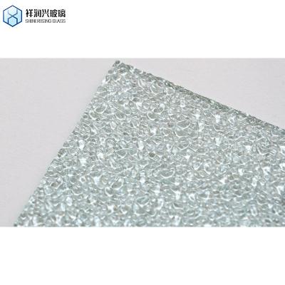 China CE Certified 2023 Design Clear Bronze Bamboo Leaves Pattern Glass for Window Door Decoration for sale