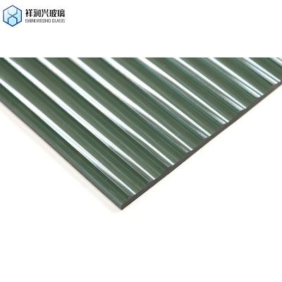 China Large Ripple Patterned Glass for Architecture 5mm 6mm Diamond/Crystal/Nashiji Glass for sale