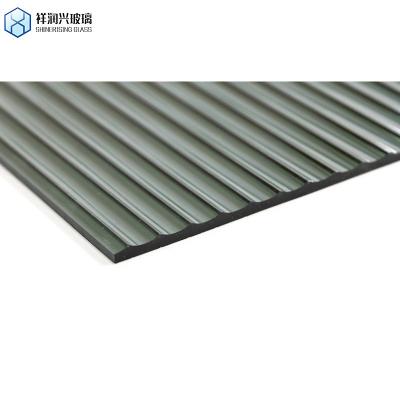 China Clear Bronze Karatachi Qingdao Mistlite Flora Fluted Pattern Glass 3mm-8mm in Qingdao for sale