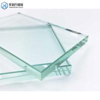 China 6mm 10mm Clear Material Toughened Safety Tempered Glass Panel for Bathroom Toilet for sale