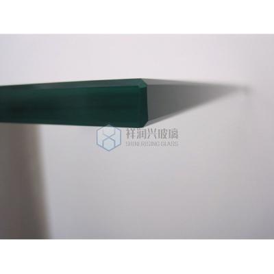 China Custom 12mm Laminated Toughened Safety Sandwich Glass with Flat Polished Edge Work for sale