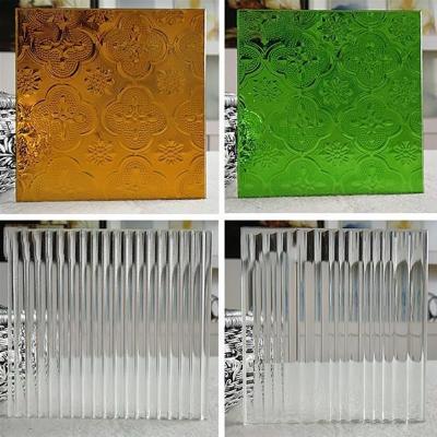 China Bathroom Decoration Glass with Solid Structure Decorative Pattern for sale