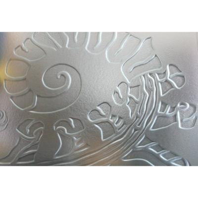 China 2100mm X 2440mm Size Solid Structure Clear Moru Figured Glass Pattern Glass ISO Certified for sale