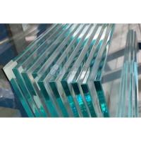 China Flat Polished Edge 3mm-25mm Crystal Clear Tempered Glass Sheet for Architectural Projects for sale