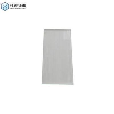 China Clear Pattern Tempered Glass Customized Request for Fluted Decorative Texture Glass for sale