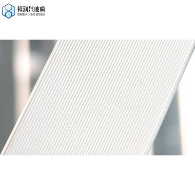 China 5mm 6mm 8mm Moru Pattern Tempered Fluted Reed Decorative Glass CE Certified and Finish for sale