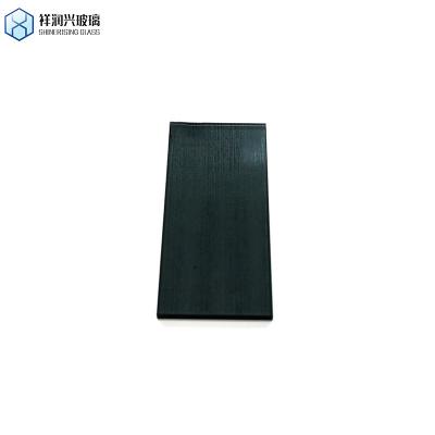 China Clear Black Tempered Decorative Embossed Pattern Glass for Customized Home Decoration for sale