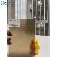 China Clear Float Glass 4mm Bronze Diamond Pattern Glass with SGS Certificate for sale