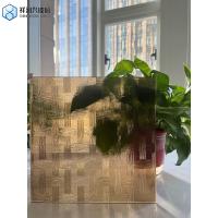 China Pattern Louver Glass/Euro Bronze Louver Glass/Single Glass Solid Structure for sale