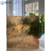 China Customized 4/5mm Clear / Bronze Rain /Bamboo Product Pattern / Figured Glass Demand for sale