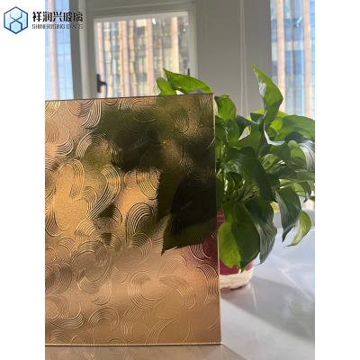 China Euro Bronze/Grey Tinted Moru Glass/Pattern Glass for Building Sice as The Customer prime for sale