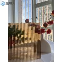 China Lowest Bronze Grey Blue Green Acid Etched Frosted Glass for Window Door and Office Partitions for sale