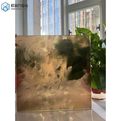 China 4mm 5mm 5.5mm Ultra Clear/Green/Brown/Bronze/Green/Blue/Gray/Grey Flora Patterned Glass for sale