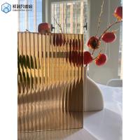 China Bamboo Rolled Glass for Single Glass Wired/Decorative/Bathroom Glass in Bamboo Design for sale