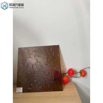 China Customized Thickness Dark Green French Colored Glass for Building for sale