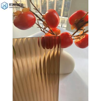 China Bronze Pattern Glass Panel for Building Customized Requirement and Size for sale